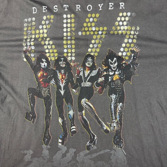 Shirts | Kiss Band Tshirt Size Xxl Destroyer 3th Anniversary Tour Heavy ...